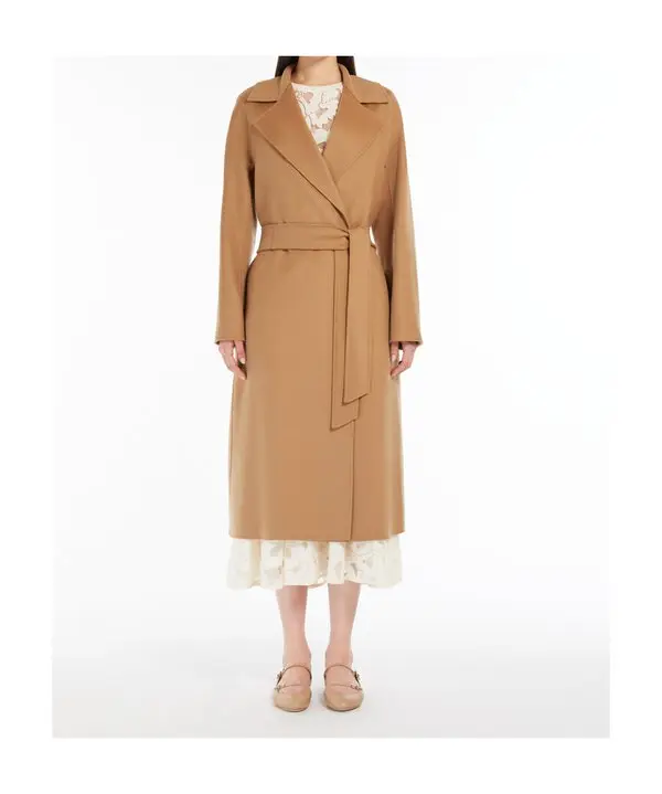 Max Mara Belted Mid-length Coat - Camel