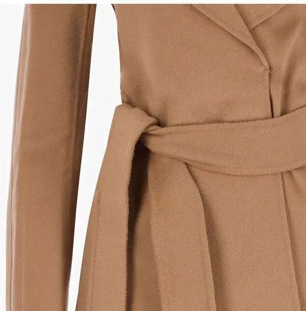 Max Mara Belted Mid-length Coat - Camel