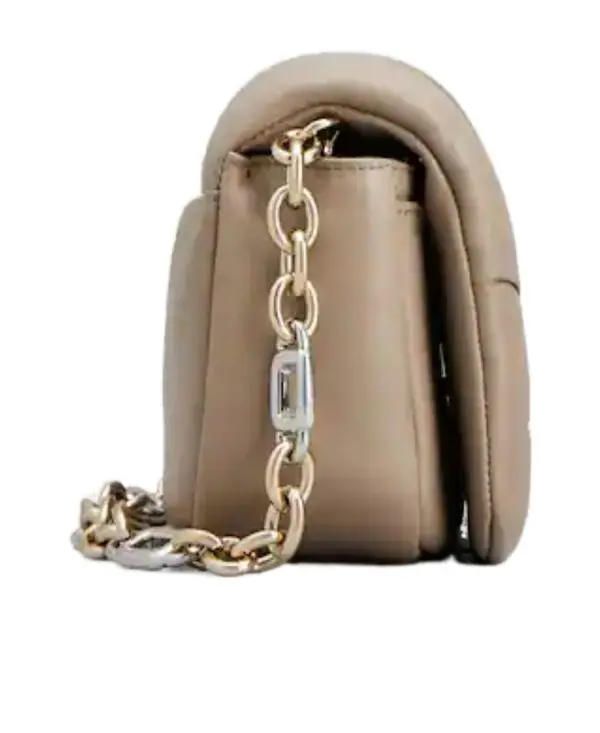 ROGER VIVIER Logo Engraved Foldover Top Shoulder Bag