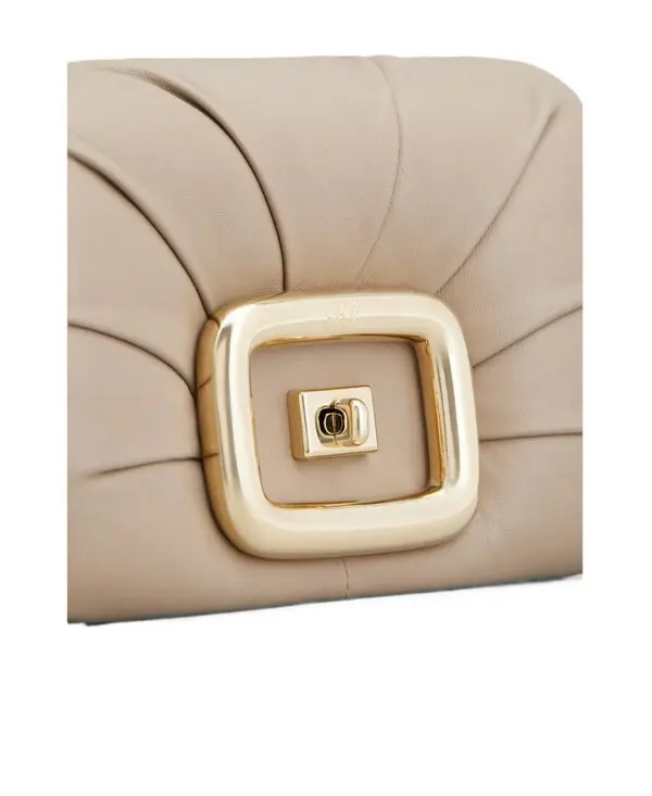 ROGER VIVIER Logo Engraved Foldover Top Shoulder Bag
