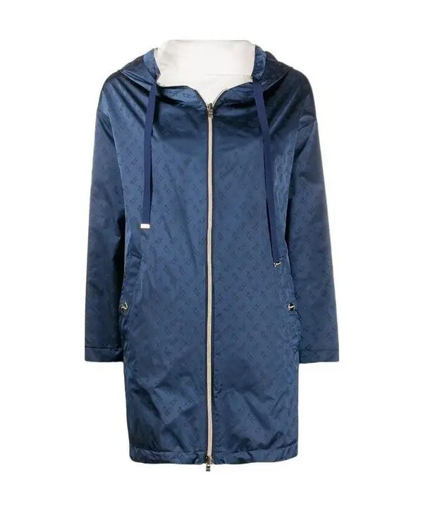 Herno Reversible Hooded Parka With Logo Print