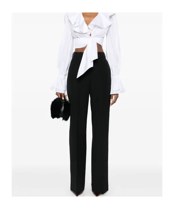 Balmain Tailored Grain De Poudre Trousers