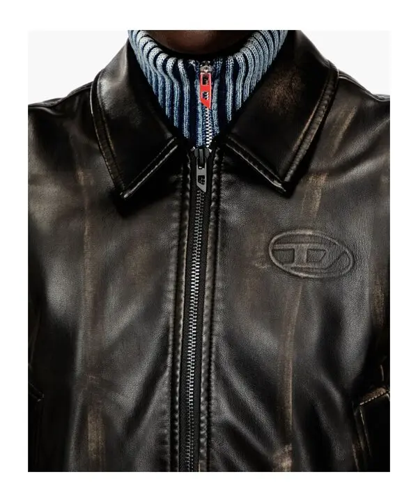 DIESEL® G-inko Distressed Effect Bomber Vest