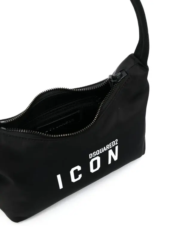 Dsquared2 Logo Printed Zipped Shoulder Bag