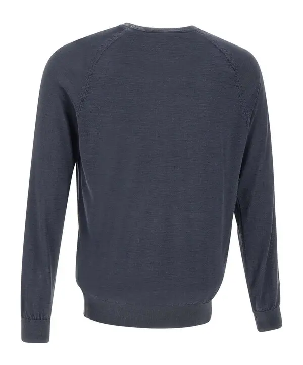 KANGRA Silk-cashmere Crew Neck Knitwear - Midnight Blue