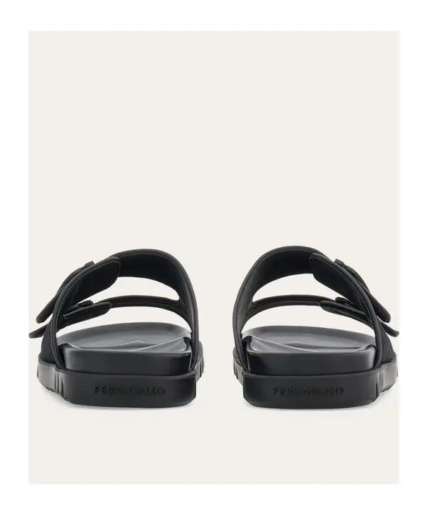 FERRAGAMO Gancini Jacquard Slides