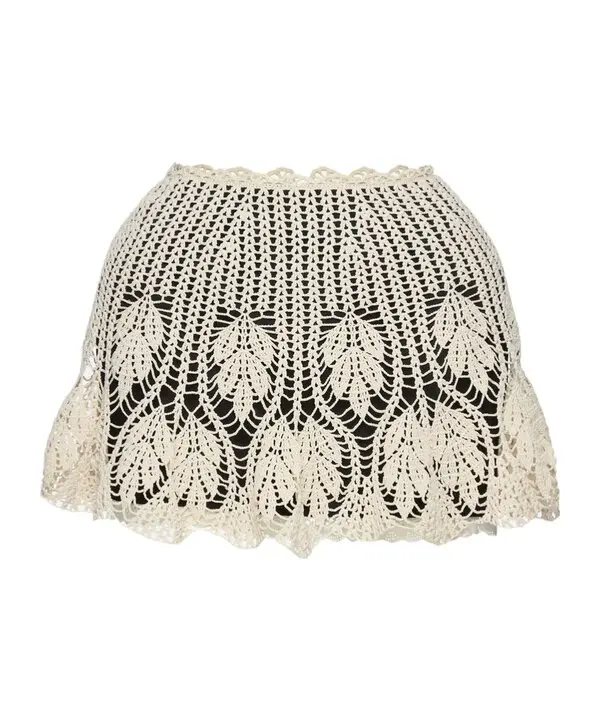 Magda Butrym Crochet Overlay Mini Skirt