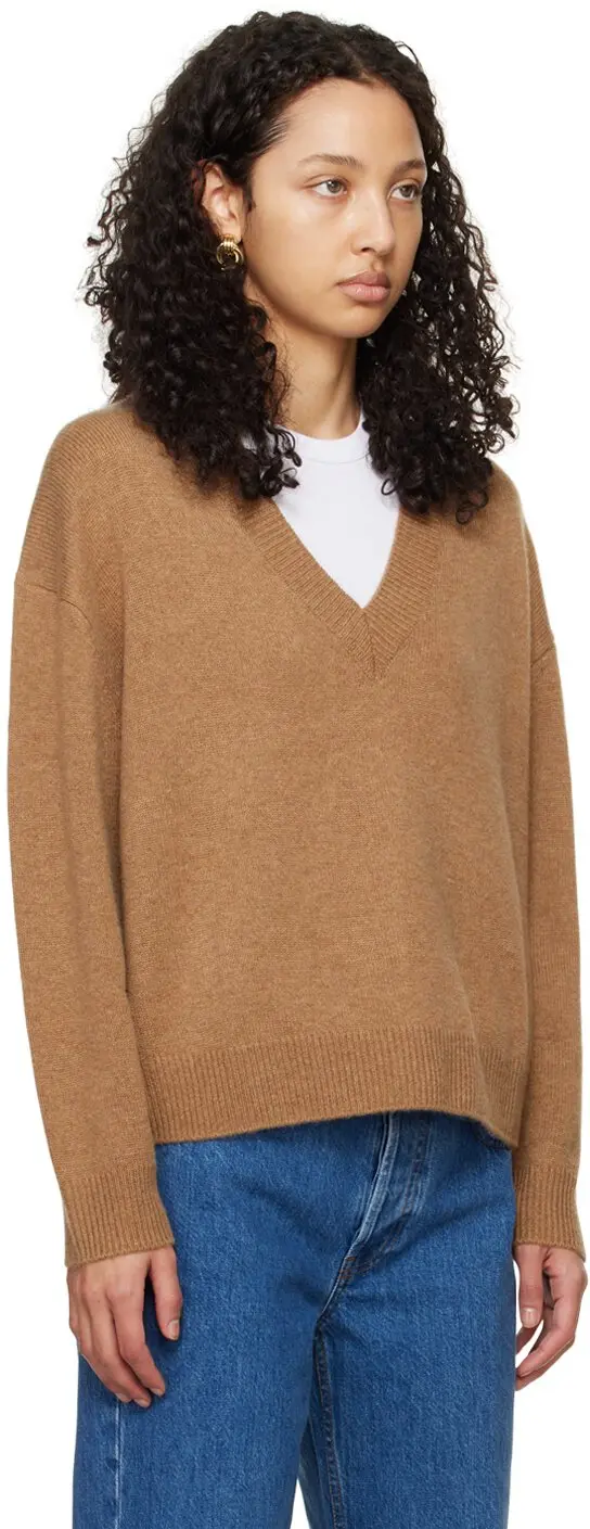 ANINE BING Lee V-neck Cashmere Jumper