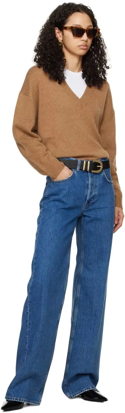 ANINE BING Lee V-neck Cashmere Jumper
