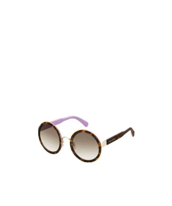 Marc Jacobs Tortoiseshell Oval Sunglasses With Logo Detail - Multicolor