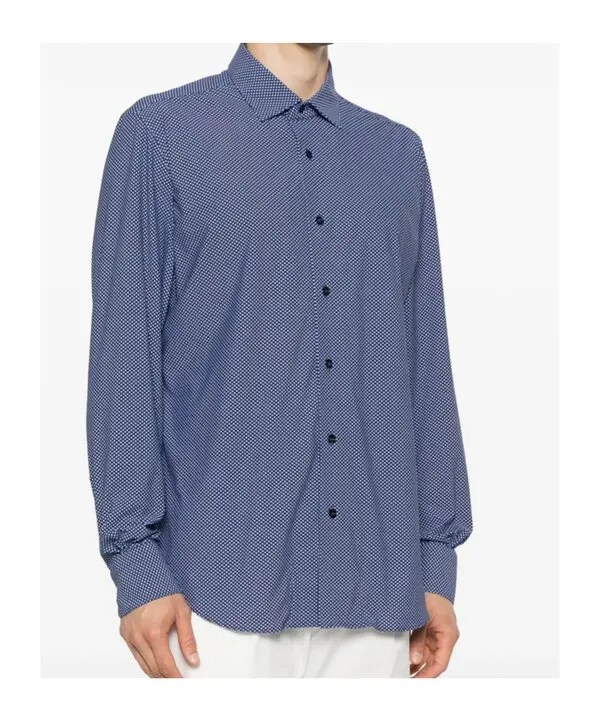 MAZZARELLI Lapel Long Sleeve Shirt