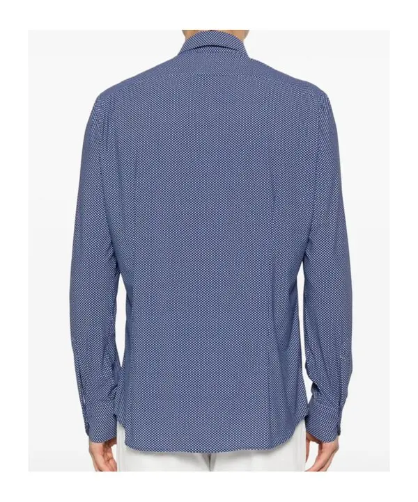 MAZZARELLI Lapel Long Sleeve Shirt