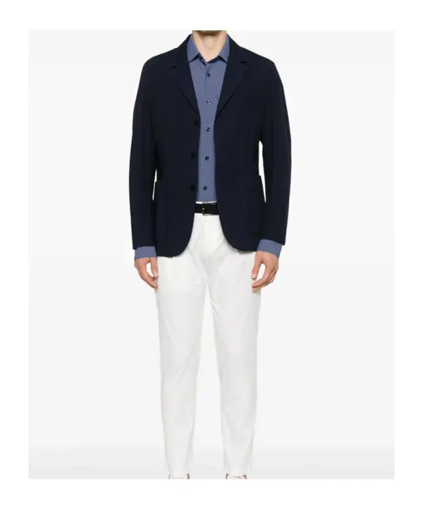 MAZZARELLI Lapel Long Sleeve Shirt