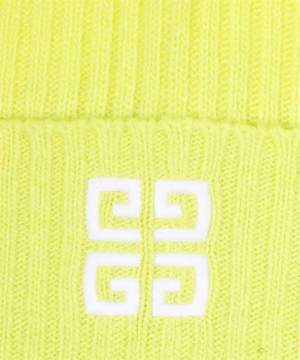 Givenchy Logo Woolen Cap - Yellow
