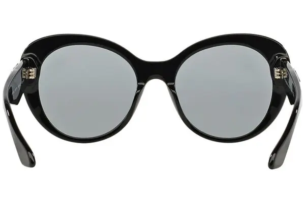 Prada Logo Oval Sunglasses - Gray