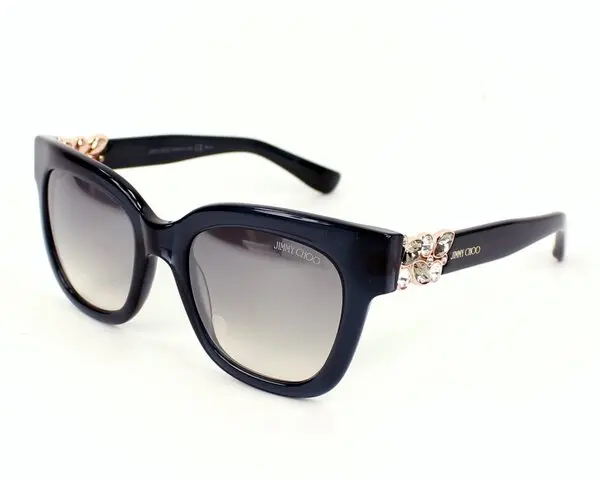 JIMMY CHOO Cat Eye Embellished Sunglasses - Gray