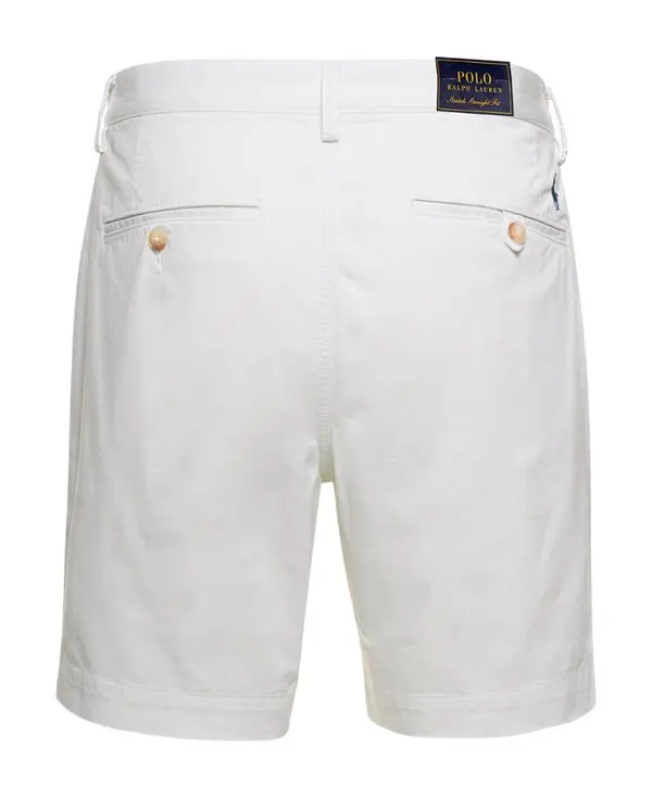 Polo Ralph Lauren 8-inch Stretch Straight Fit Chino Shorts - White