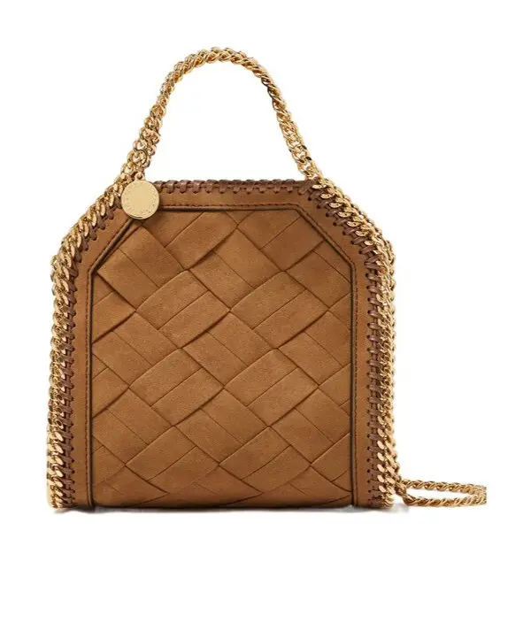 Stella McCartney Falabella Tiny Chain Tote Bag - Brandy