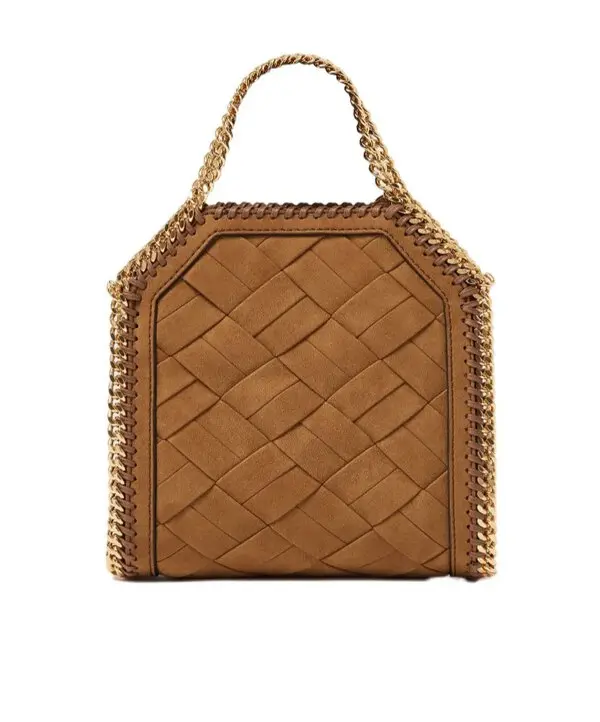 Stella McCartney Falabella Tiny Chain Tote Bag - Brandy