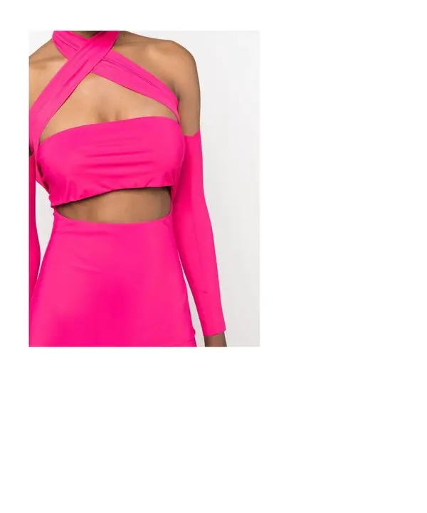 AMAZUIN Romy Twist Cutout Mini Dress - Pink