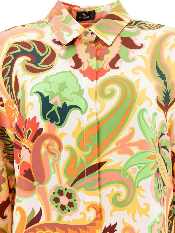 Etro Graphic Printed Long-sleeve Shirt