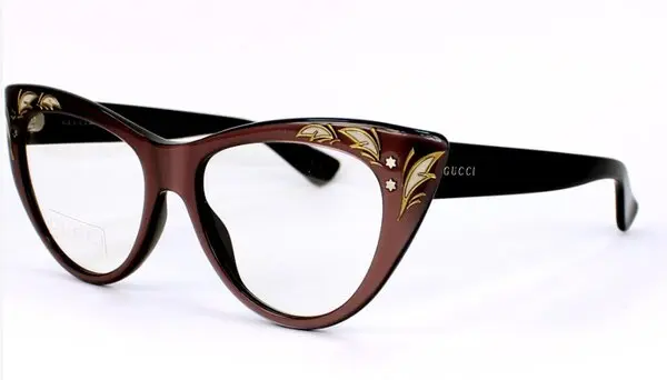 Gucci Cat Eye Eyeglasses With Logo Detail