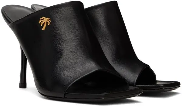 Palm Angels Palm Plaque Slip-on Mules