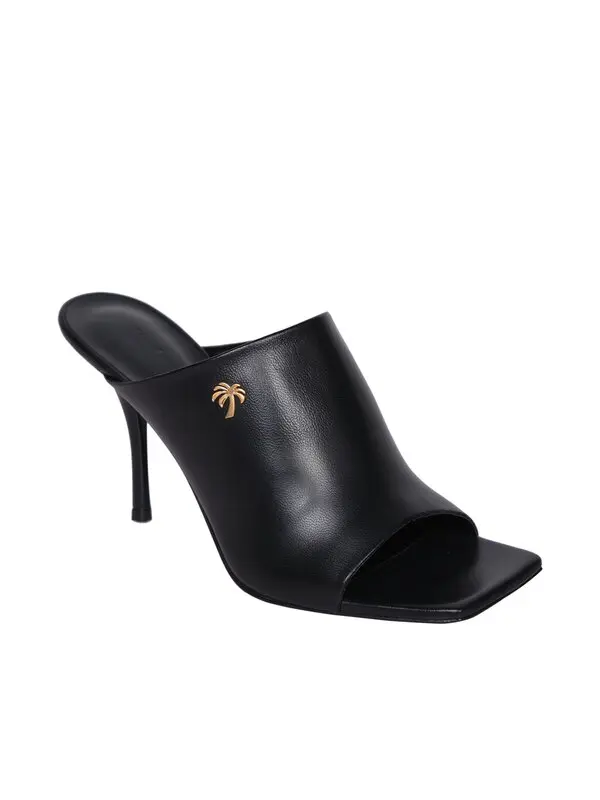 Palm Angels Palm Plaque Slip-on Mules