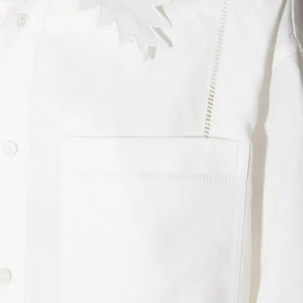 Bottega Veneta Loose Fit Buttoned Shirt With Lapel And Curved Hem