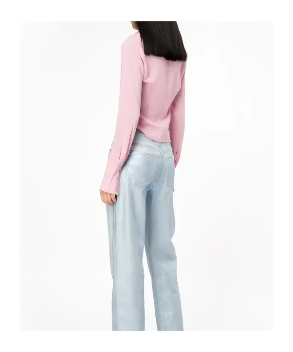 Pinko Spread Collar Long Sleeve Shirt