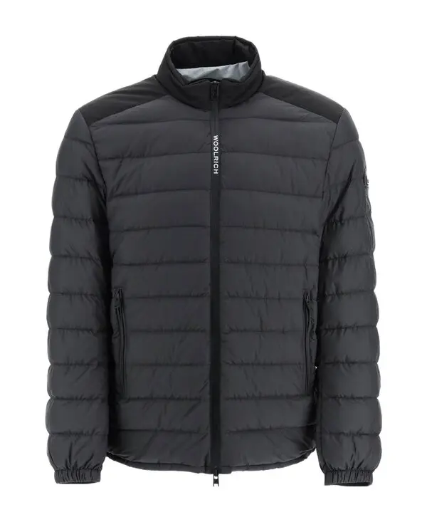 Woolrich Quilted Zipped Down Jacket - Black