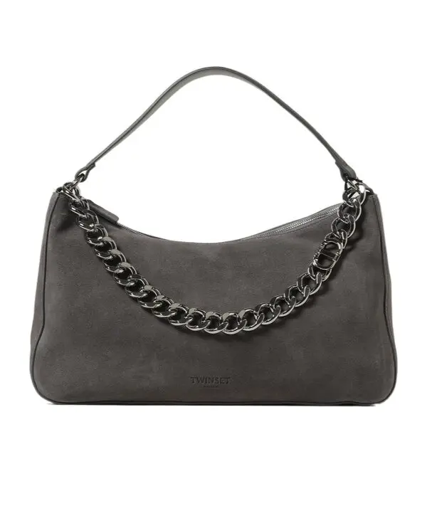 TWINSET Liliane Medium Hobo Bag - Black