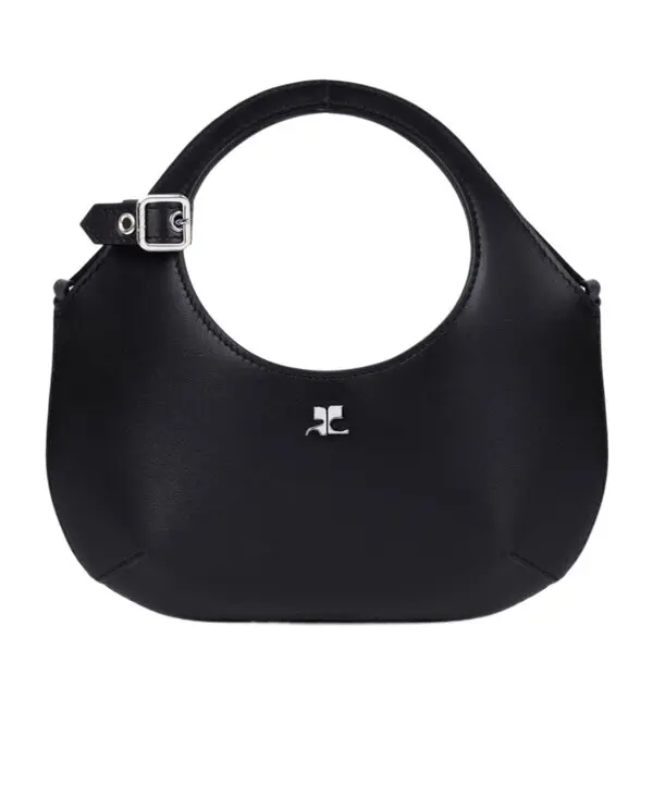 COURREGES Holy Mini Top Handle Bag - Black