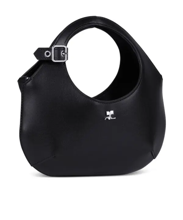 COURREGES Holy Mini Top Handle Bag - Black