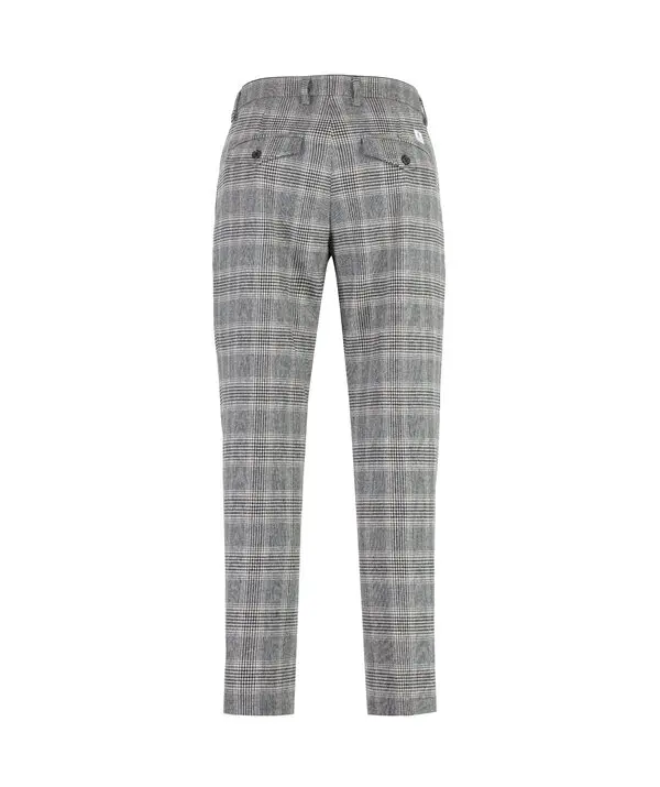 DEPARTMENT 5 Checked Chino Pants - Grey