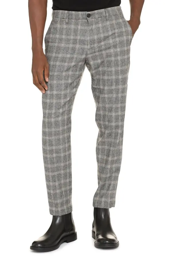 DEPARTMENT 5 Checked Chino Pants - Grey
