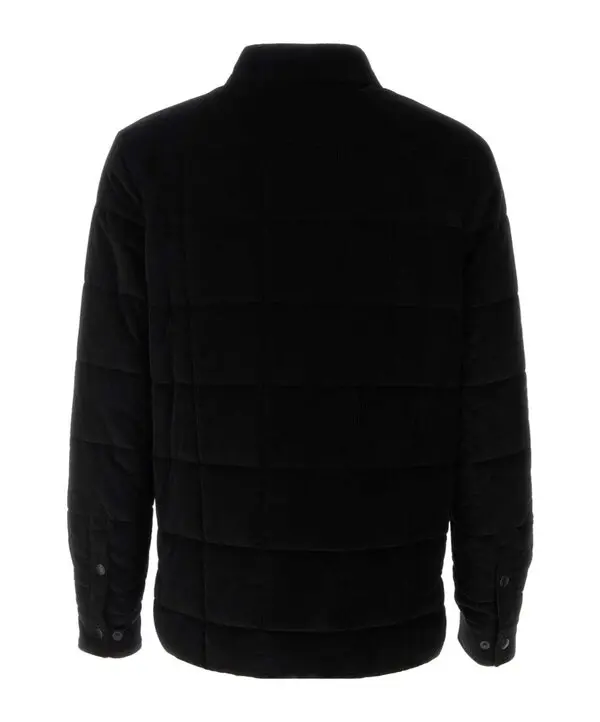 Dolce & Gabbana Logo Patch Padded Corduroy Jacket