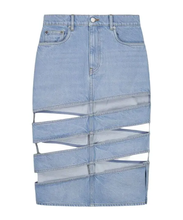Coperni Cutout Denim Skirt