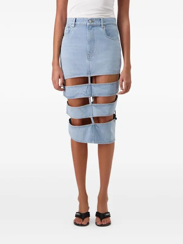 Coperni Cutout Denim Skirt