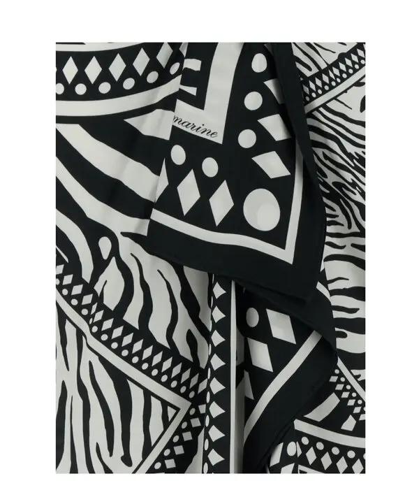 Blumarine Asymmetrical Foulard-print Skirt