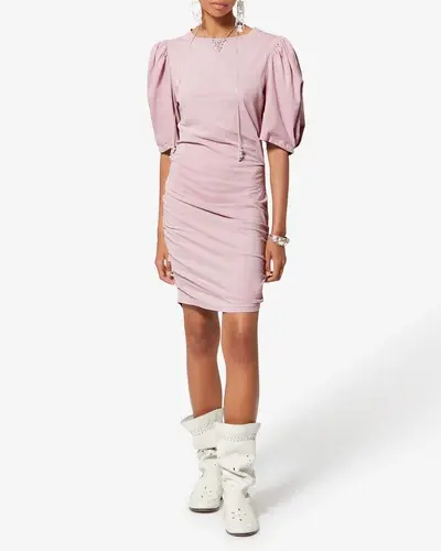 Isabel Marant Étoile Mylda Gathered Mini Dress - Pink