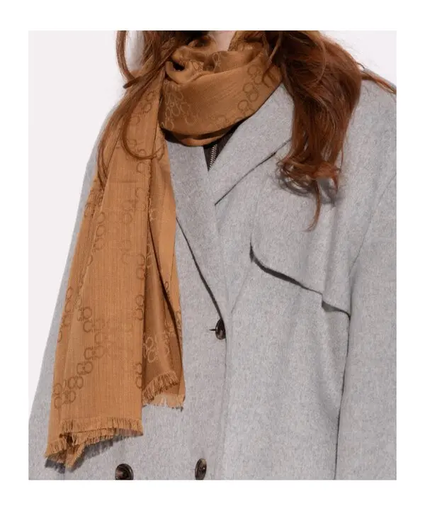 FERRAGAMO Short Fringed Scarf