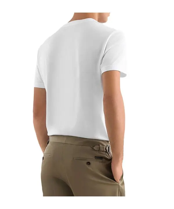 Dolce & Gabbana Dolce Gabbana Logo Embroidered Crewneck T-shirt - White