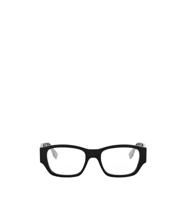 Fendi Rectangular Frame Eyeglasses - Black