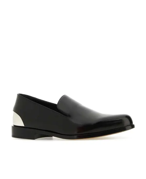 Alexander McQueen Round-toe Slip-on Loafers With Logo Insole