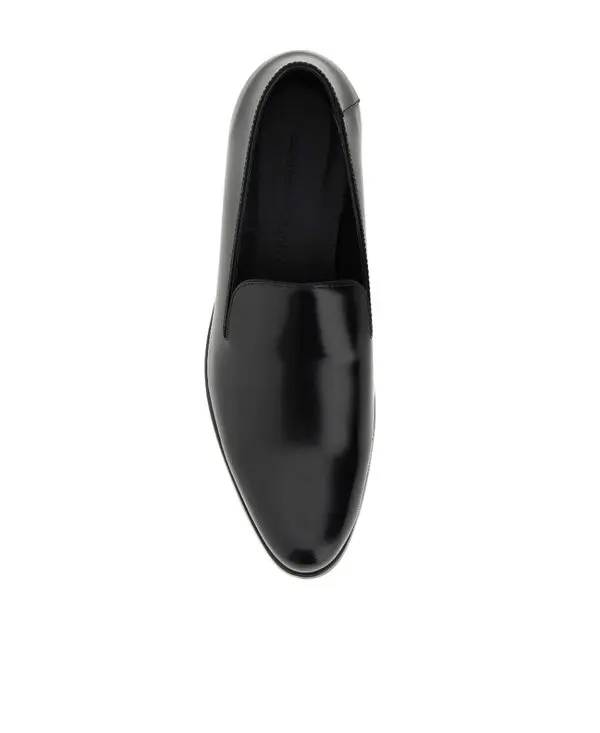 Alexander McQueen Round-toe Slip-on Loafers With Logo Insole
