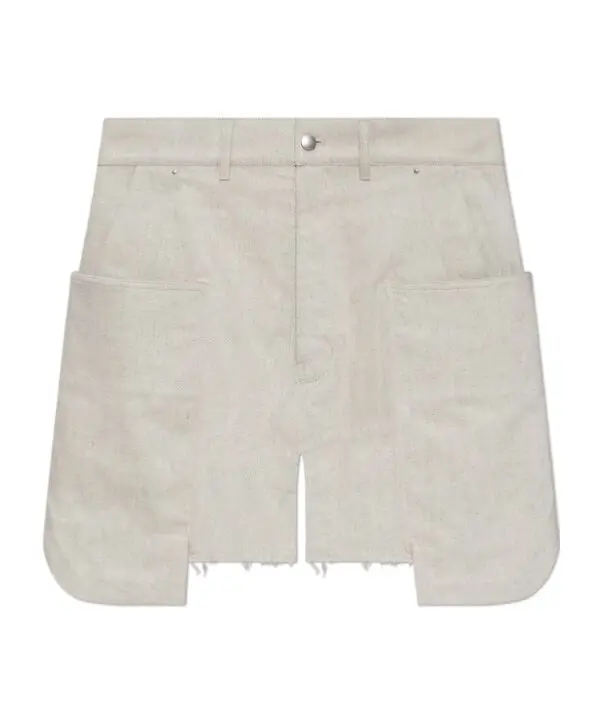 Rick Owens Stefan Frayed Edge Cargo Shorts