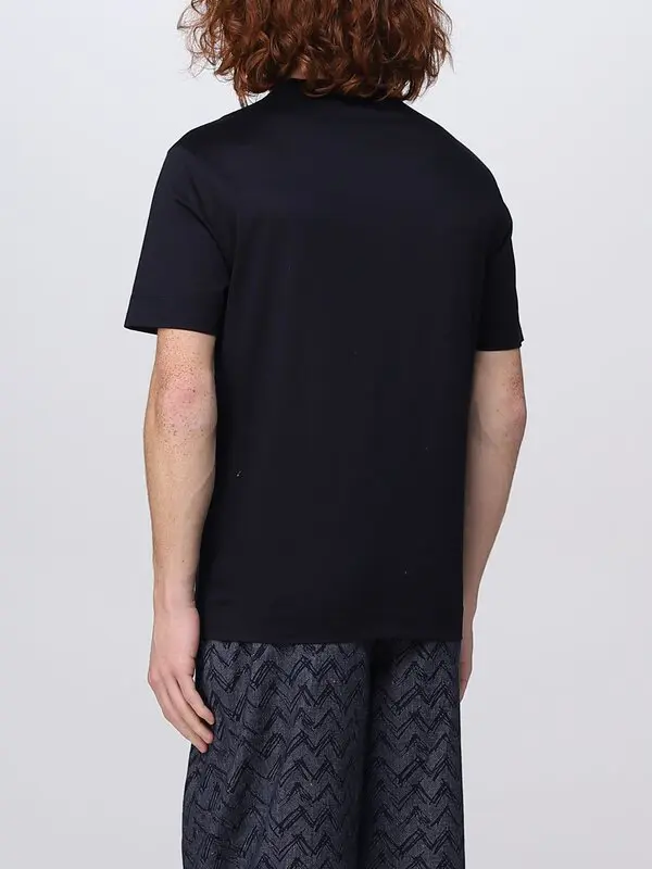 Emporio Armani Embroidered-logo Cotton T-shirt
