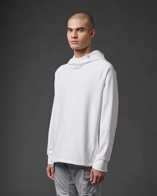 C.P. COMPANY Logo Long-sleeved Hoodie - Gray