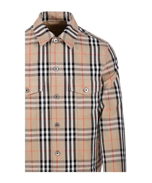 Burberry Checked Long-sleeved Jacket